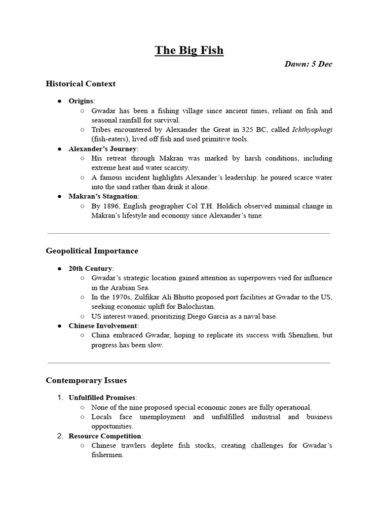 The Big Fish | PDF | Economies