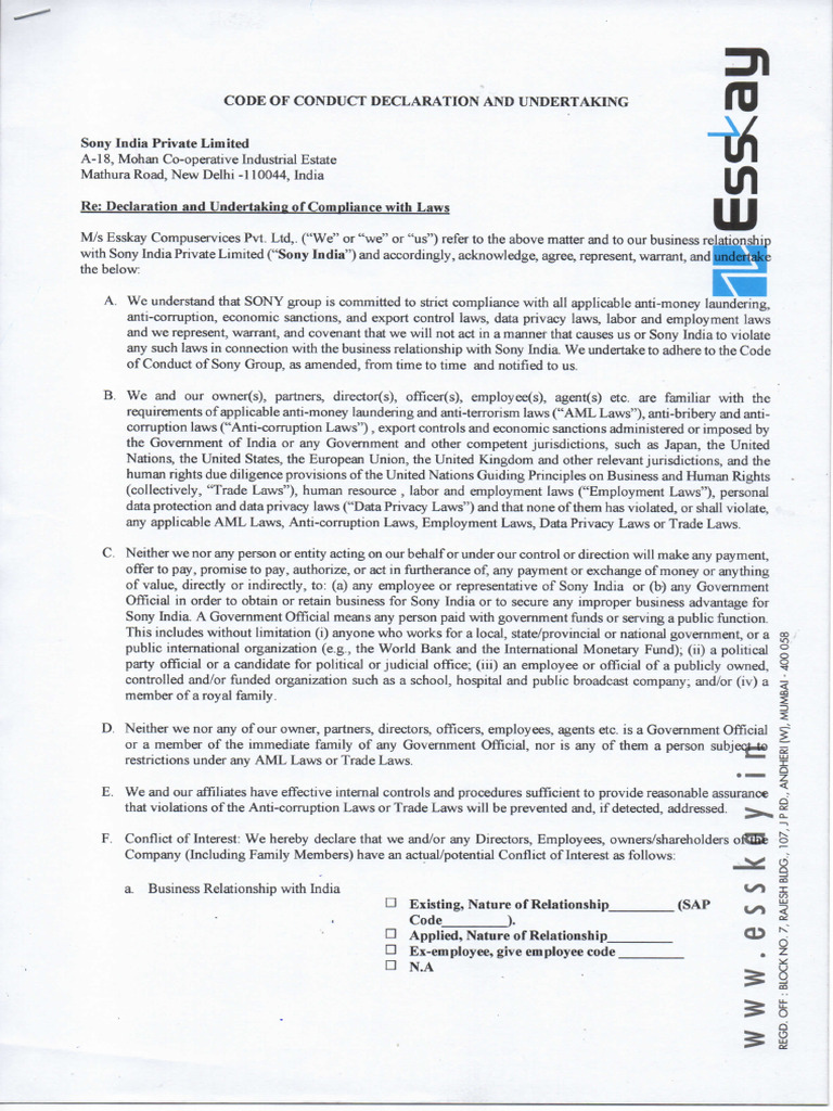 Code of conduct | PDF