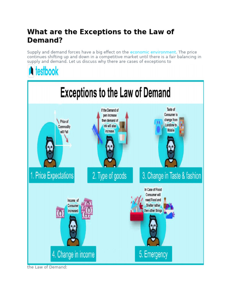 What Are The Exceptions To The Law of Demand | PDF | Demand | Prices