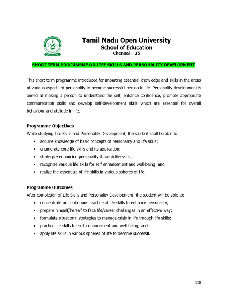 Life Skills in Personality Development | PDF | Thought | Negotiation