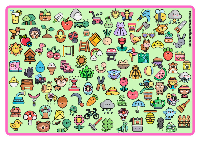 Veo Veo Primavera Tablero Dina 3 | PDF