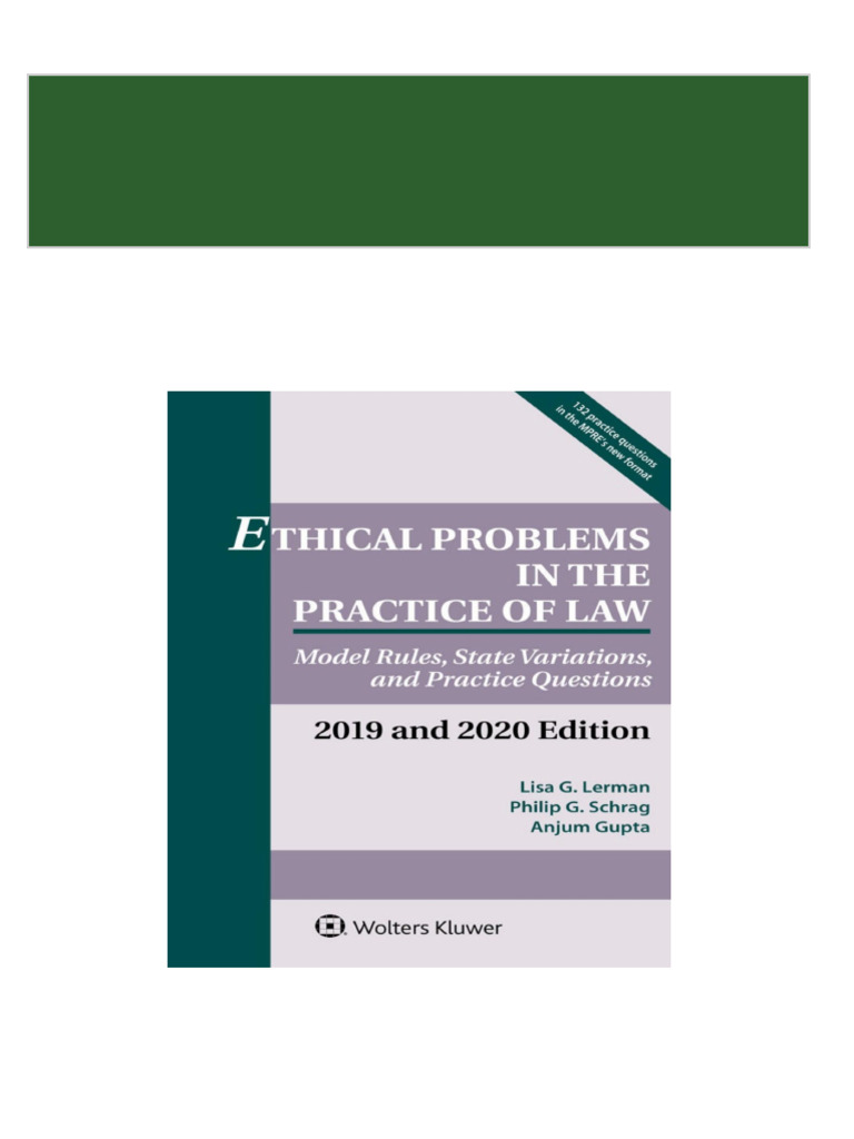 Full Download Ethical Problems in The Practice of Law Model Rules State ...