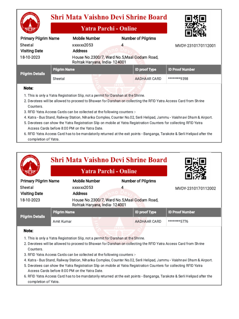 Shri Mata Vaishno Devi Shrine Board | PDF | Pilgrimage | Hindu Worship