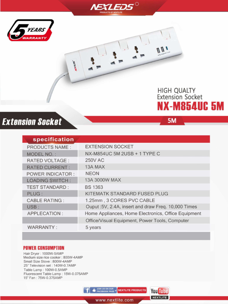 NX-M854UC 5M Specifications | PDF