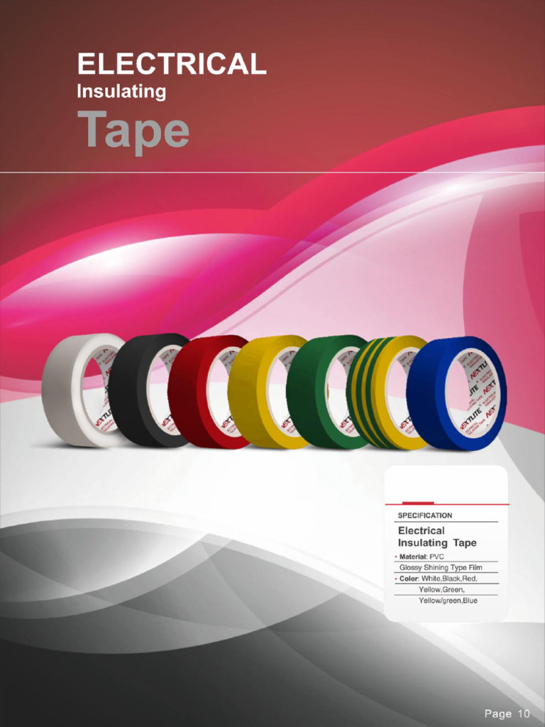 PVC Electrical Tape Specification | PDF