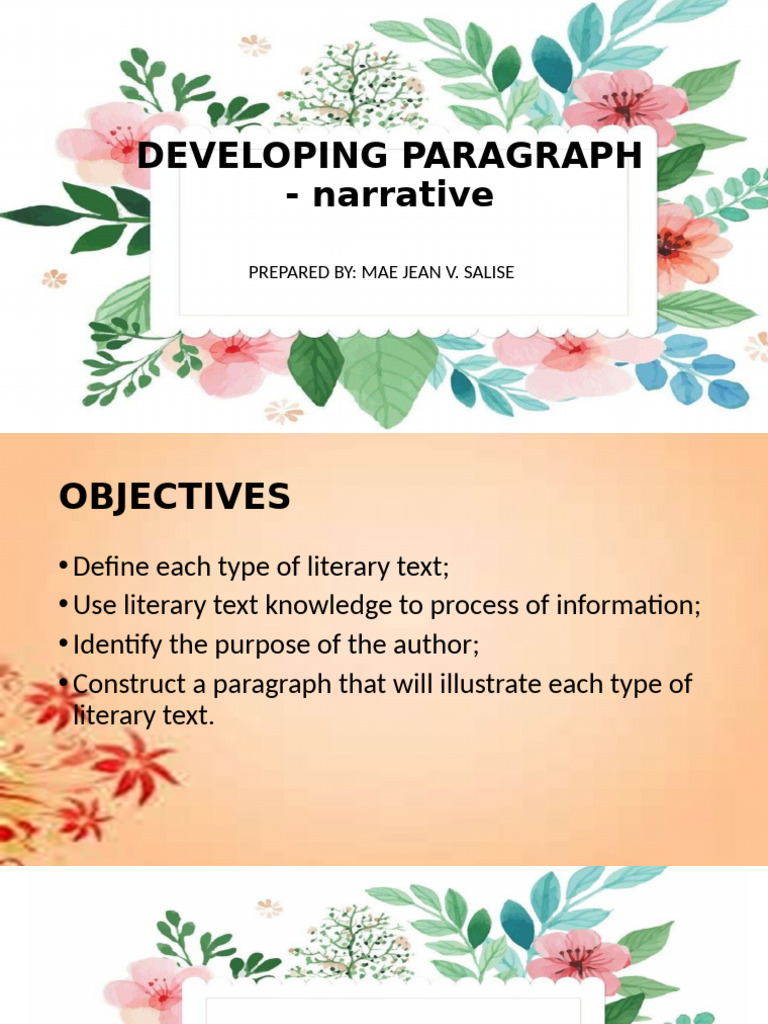 Developing Paragraph - Narrative | PDF | Narrative