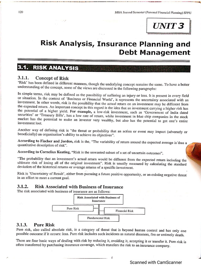 PFP FIN Spe 3 Unit | PDF