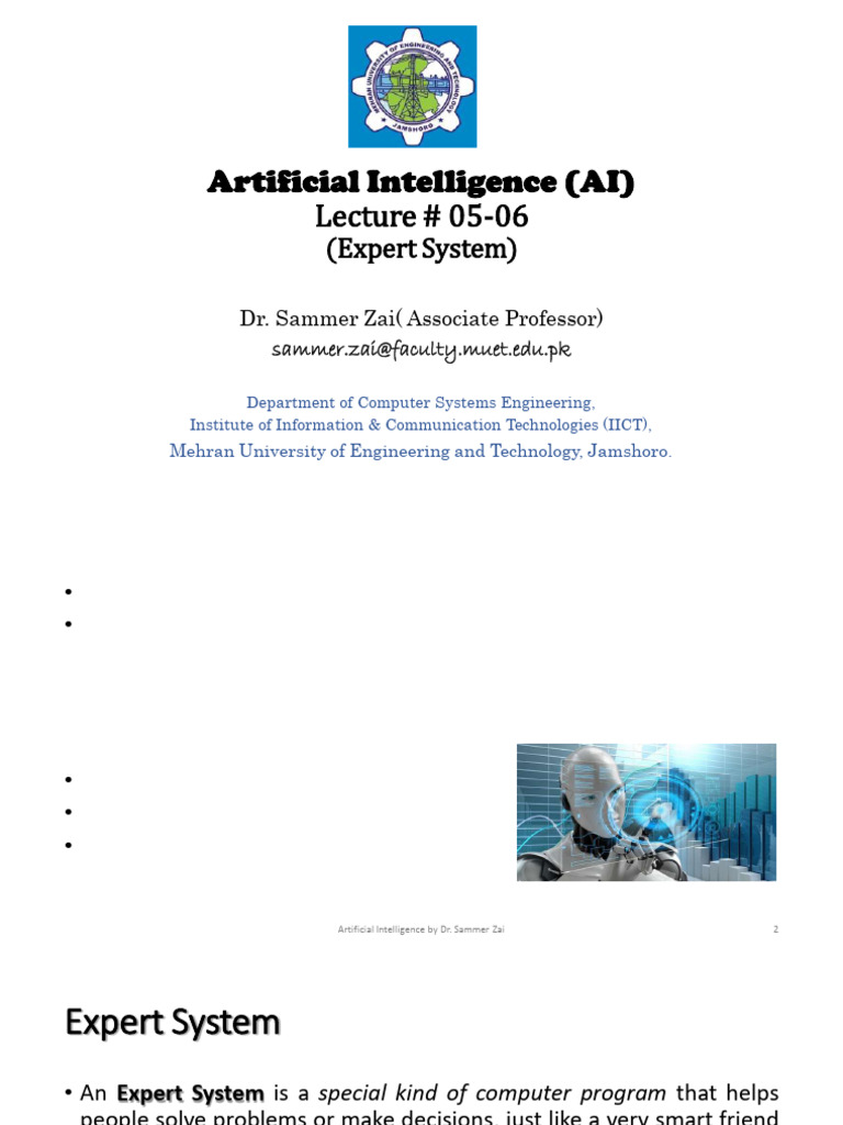 Understanding Expert Systems in AI | PDF | Artificial Intelligence | Intelligence (AI) & Semantics