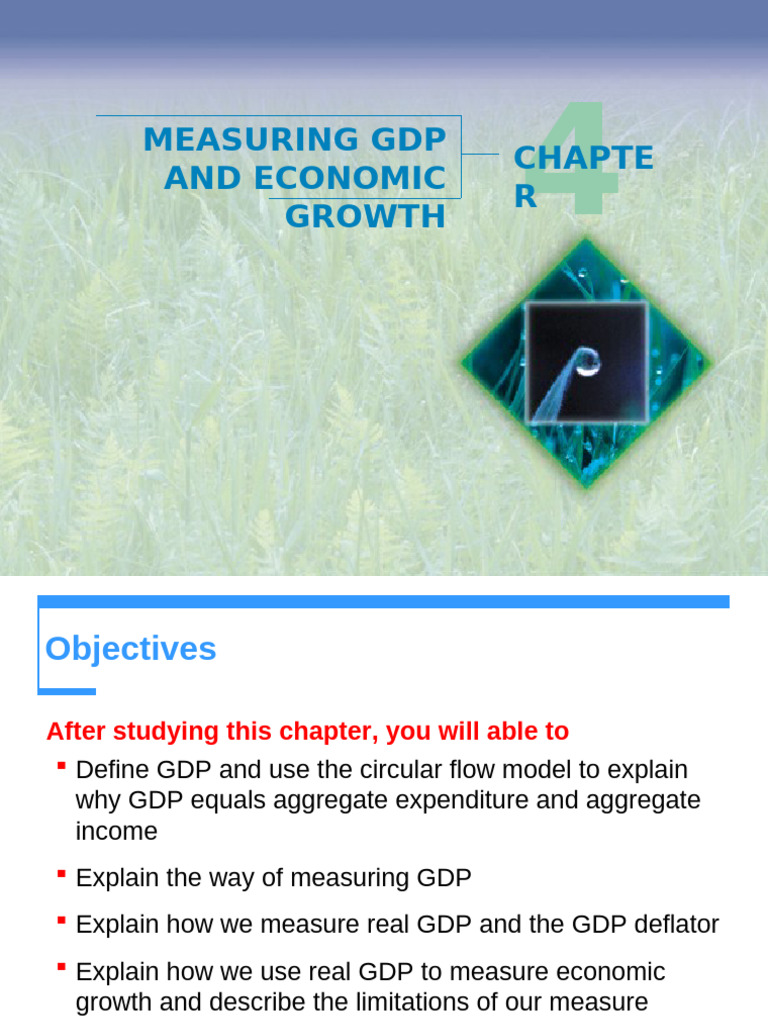2 Ch04Measuring GDP and Economic Growth | PDF | Gross Domestic Product ...