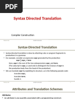 Compiler Design Module 4 Syntax Directed Translation Set 1 | PDF ...