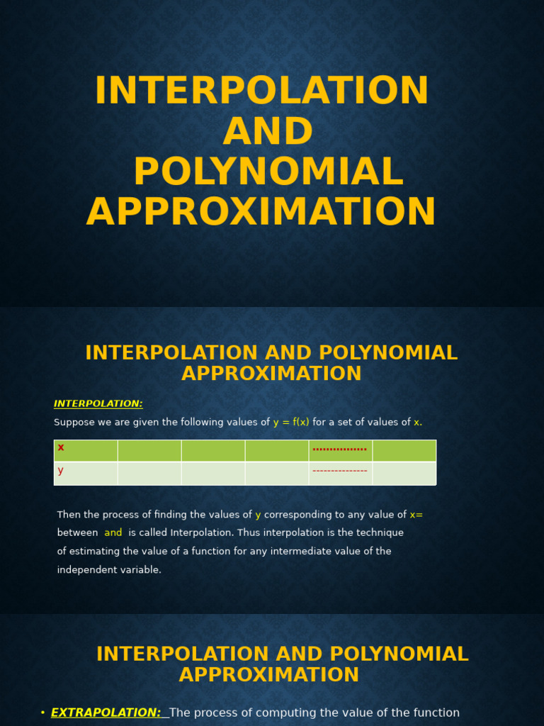 Interpolation and Polynomial Approximation | PDF | Interpolation | Function (Mathematics)