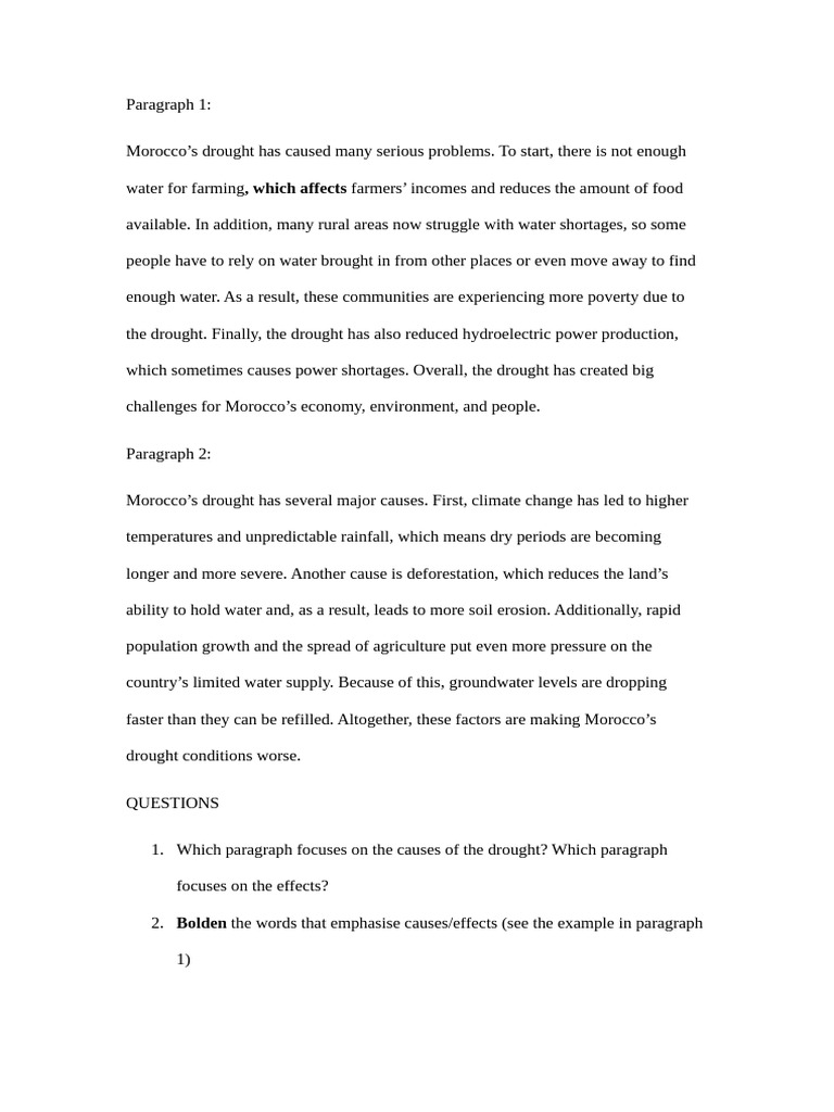 Cause Effect Examples | PDF
