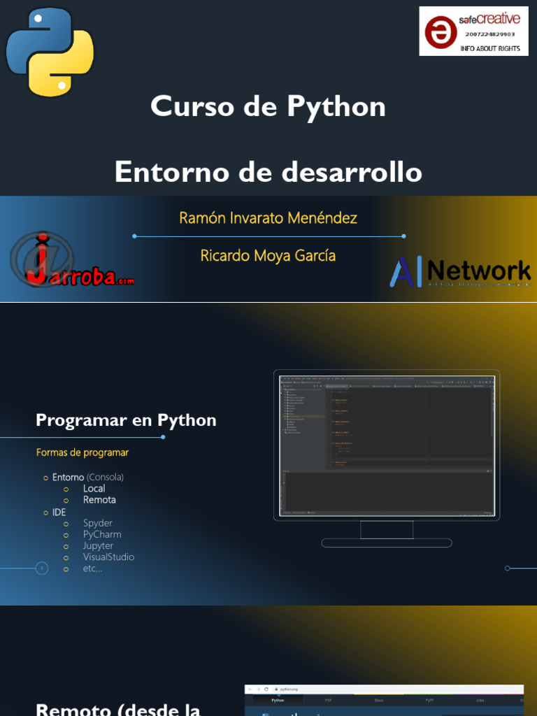 0-Entorno de Desarrollo Python | PDF | Python (lenguaje de programación ...