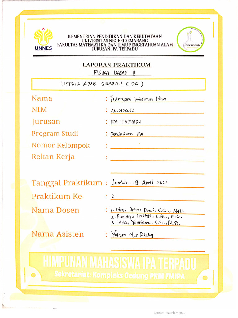 LA2_4001420082_Putriyani Khoirun Nisa | PDF