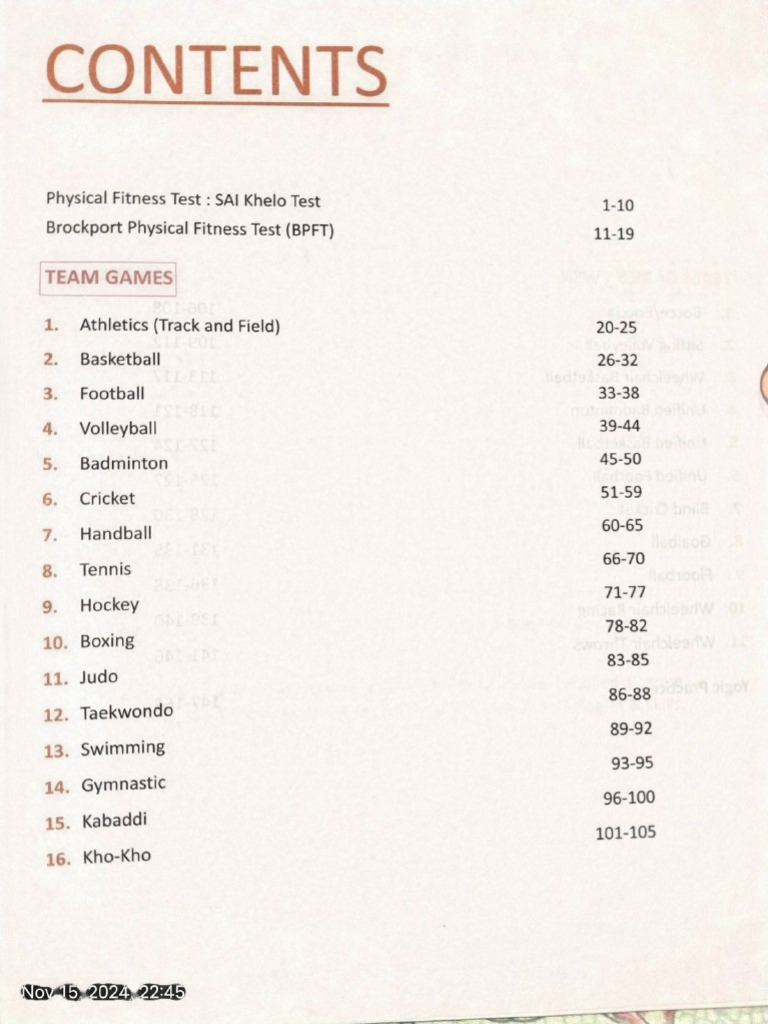 Physical Education Practical File Class 12 | PDF