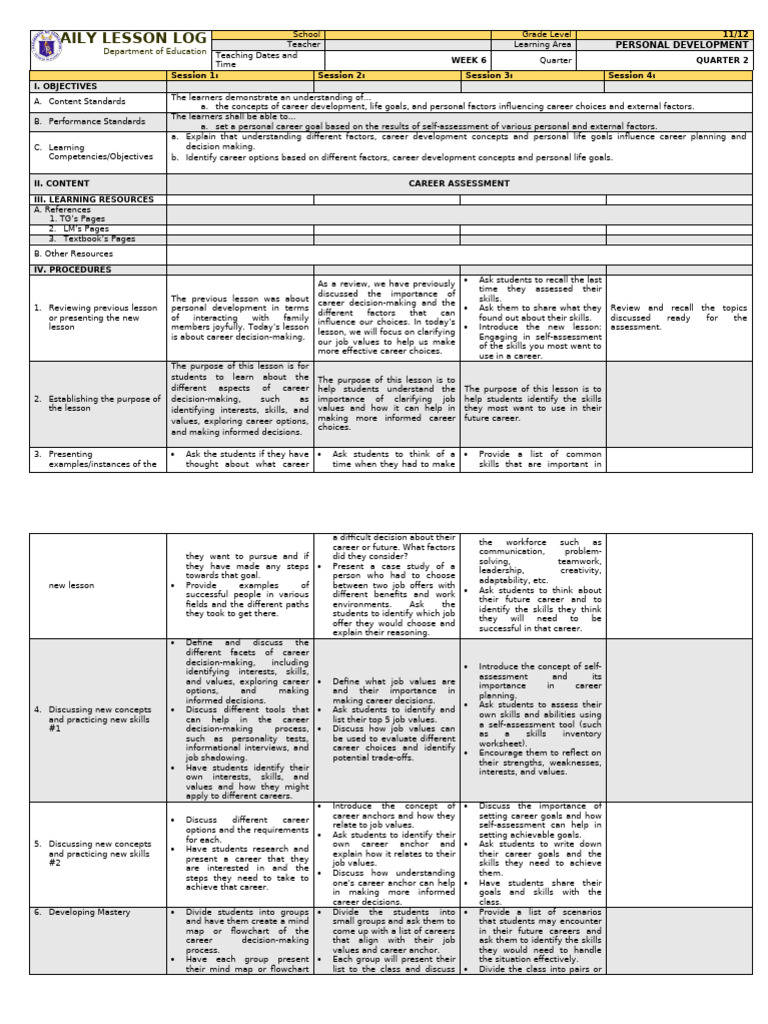 PERDEV-Q2-WEEK6 | PDF | Decision Making | Learning