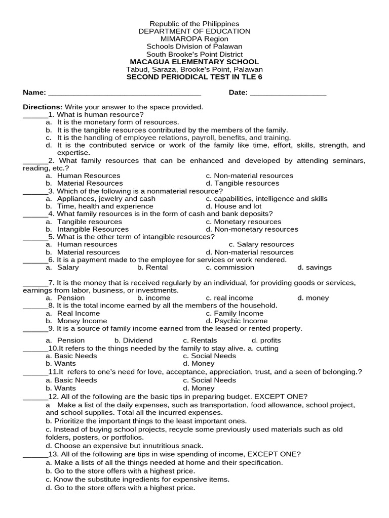 TLE HE 6 | PDF | Food Preservation | Sewing