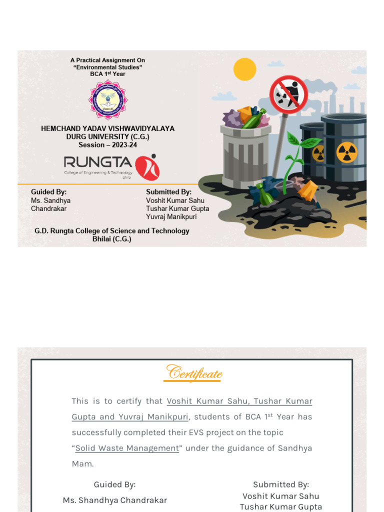 EVS Presentation | PDF | Waste Management | Waste