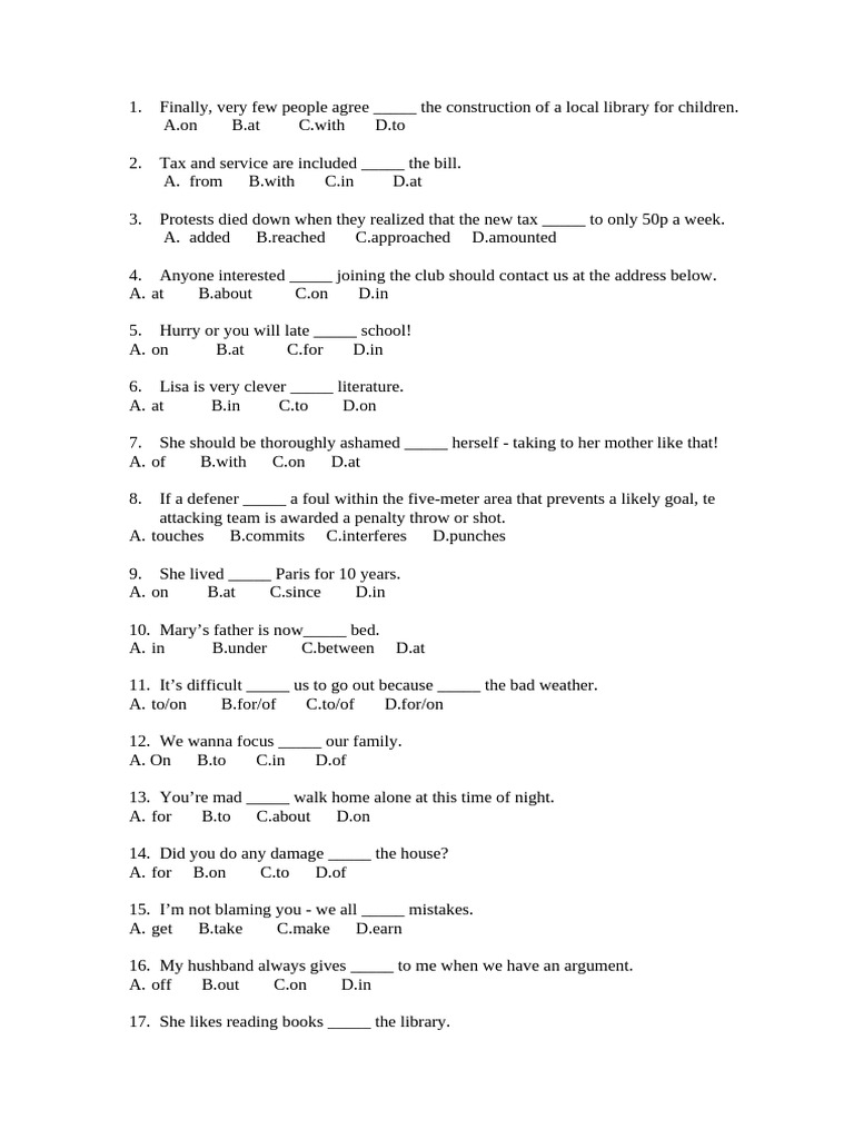 PREPOSITIONS& PHRASAL VERBS | PDF