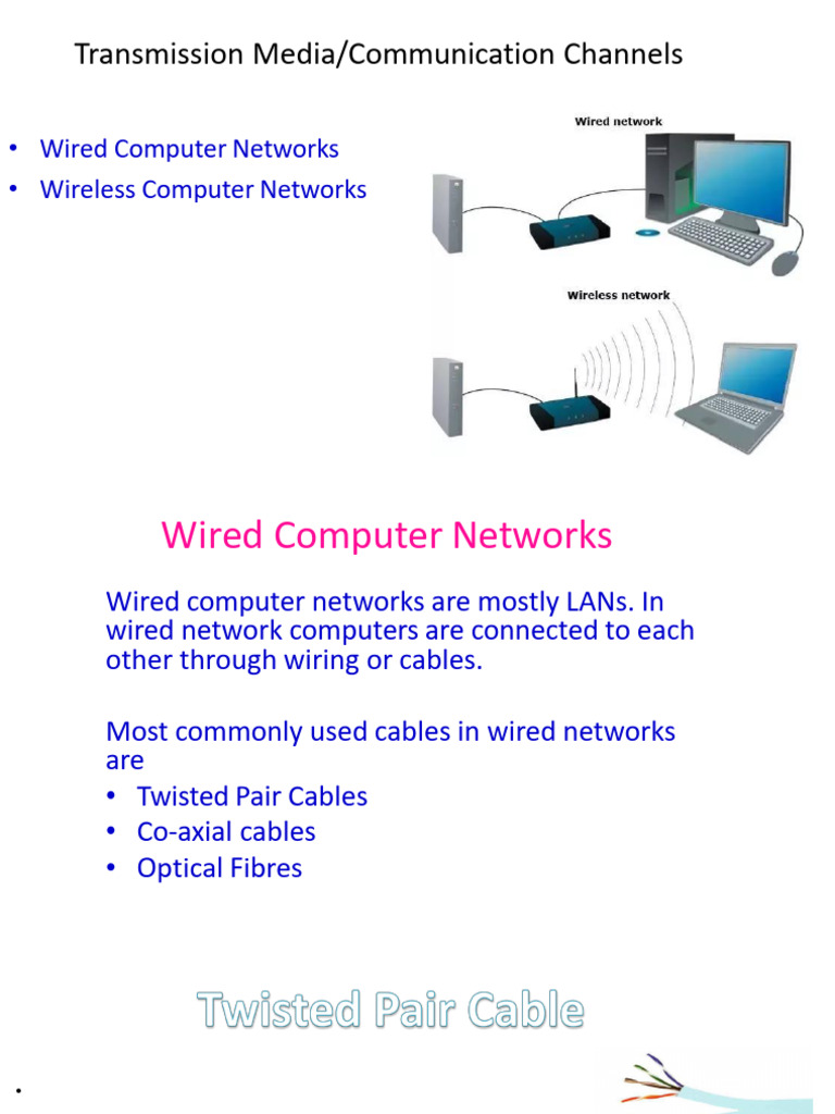 Computer Network (Trans Media) | PDF | Computer Network | Transmission Medium