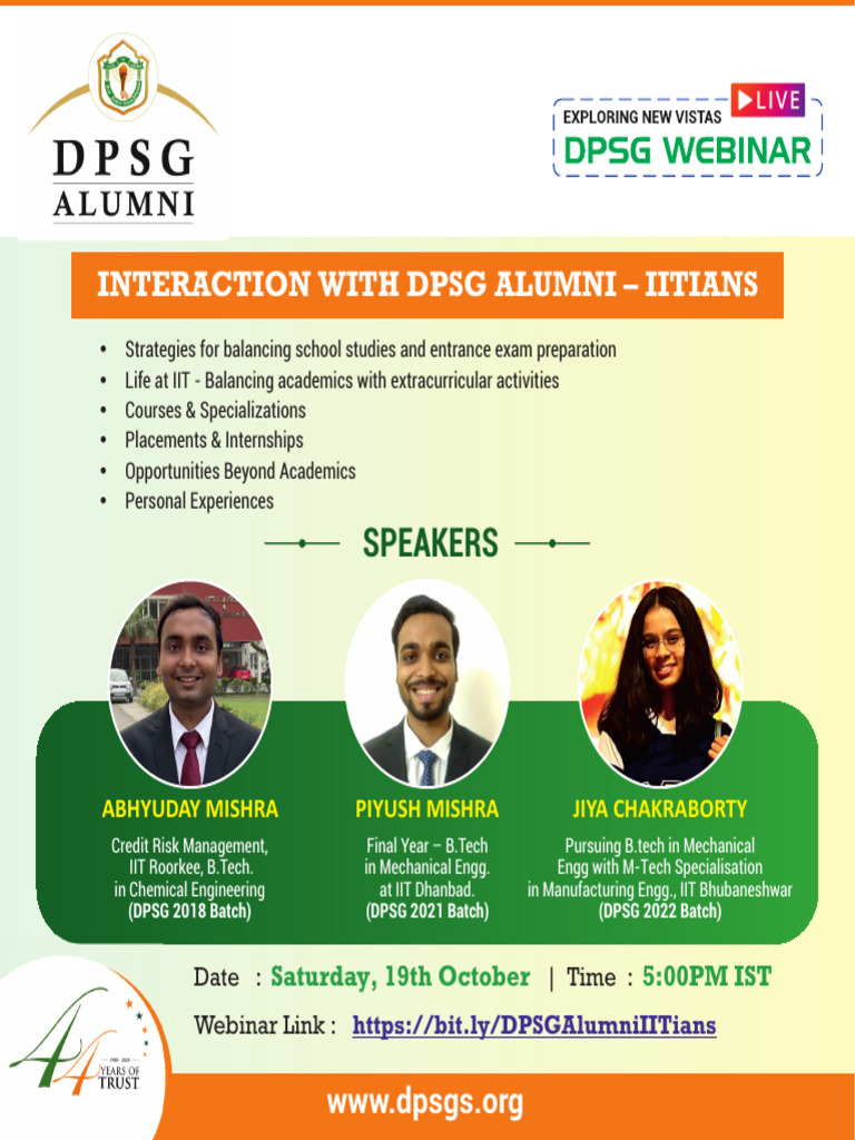 IITians - DPSG Alumni | PDF