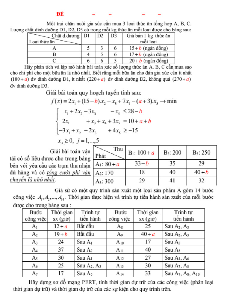 ĐỀ THI KTHP | PDF
