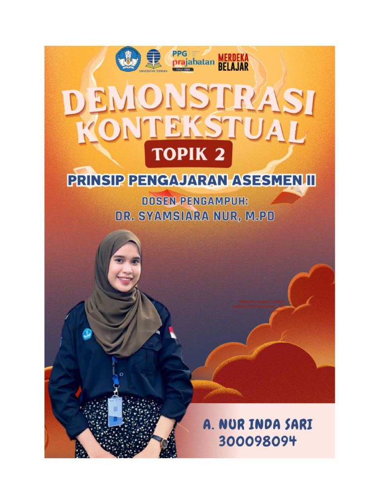 Demonstrasi Kontekstual - Topik 2 - A. Nur Inda Sari | PDF