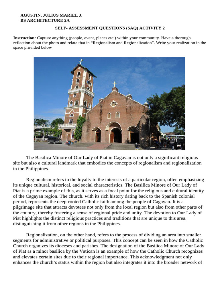 Contempo, Agustin Julius Saq2 | PDF | Catholic Church | Identity ...