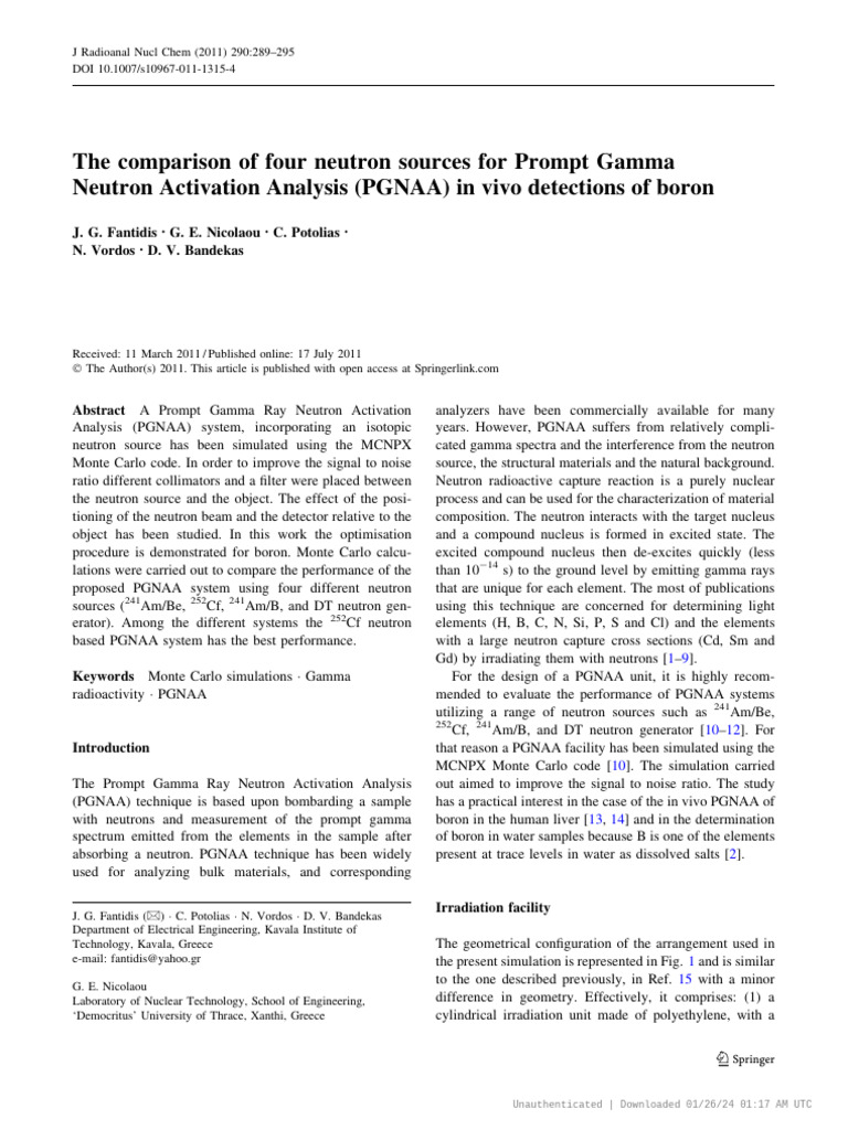 imprt5 | PDF | Neutron | Gamma Ray