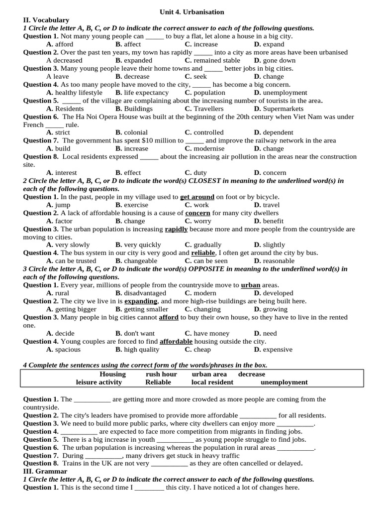 Unit 4 - Urbanisation | PDF | Urbanization | Economies