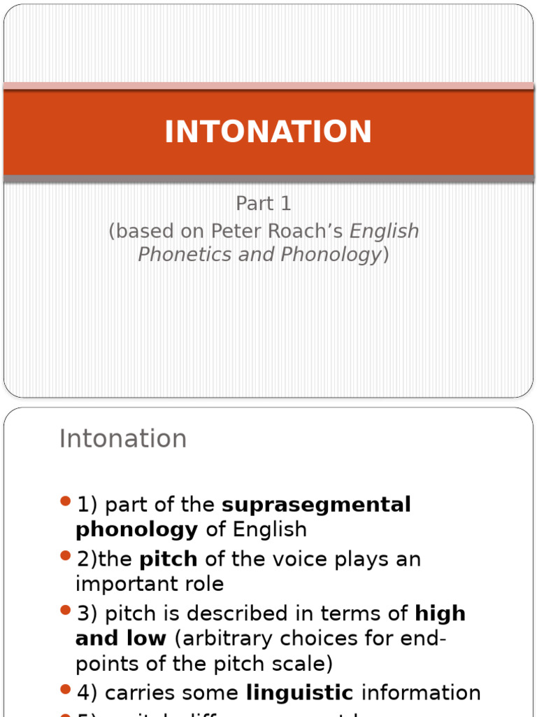 English Intonation (Phonetics) | PDF | Stress (Linguistics) | Tone ...