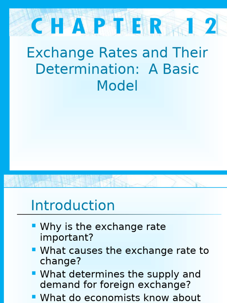 4 Ch.12 Exchange Rates and Their Determination A Basic Model | PDF ...