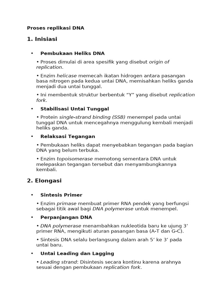 proses replikasi dna-1 | PDF