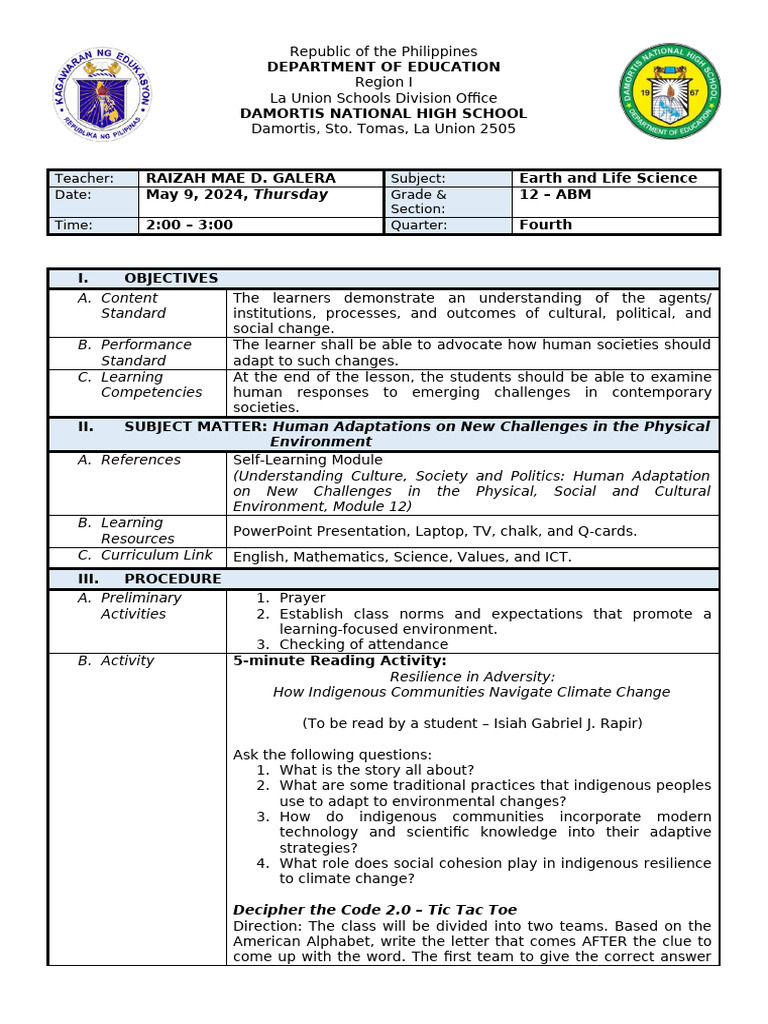 COT-4 | PDF | Greenhouse Effect | Climate Change