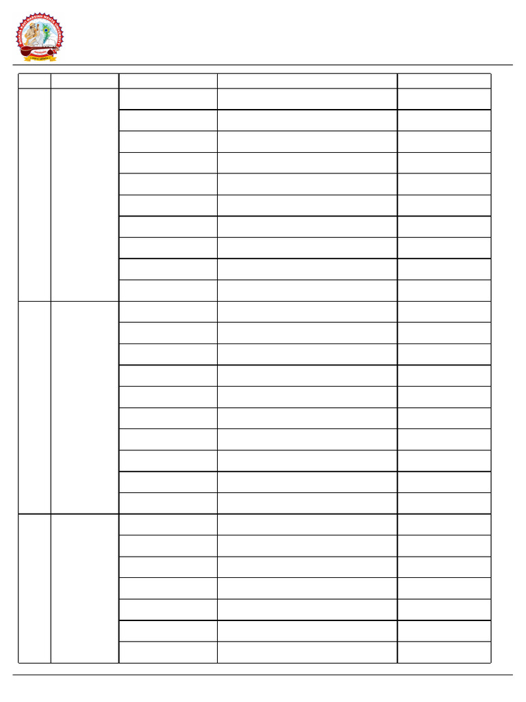 U.G. Sem.-1 (NEP-2020) (Nov-2024) Theory Exam Time Table | PDF