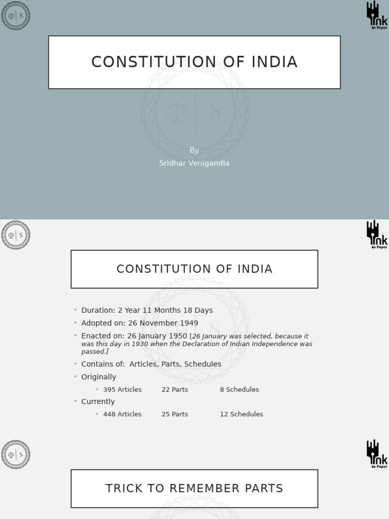 Constitution of India | PDF | Pardon | Bill (Law)
