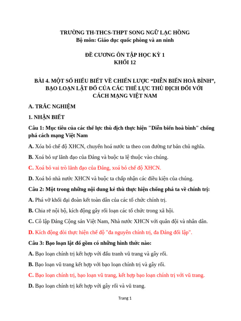 Decuong_Thi_HK1_24_25 | PDF