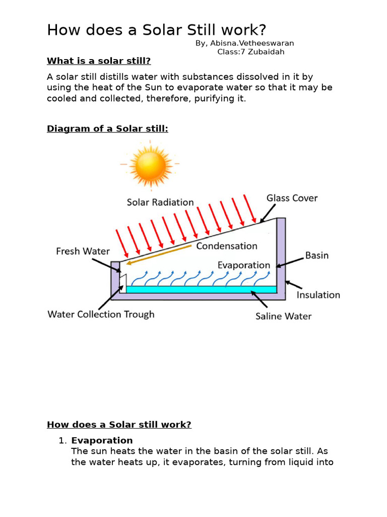 Solar Still Research Paper | PDF