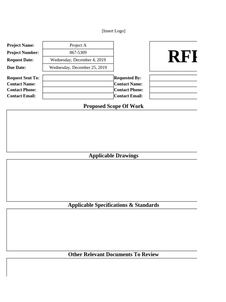Construction-RFP-Template | PDF | Request For Proposal | Business