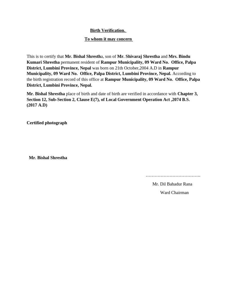 ward documents | PDF