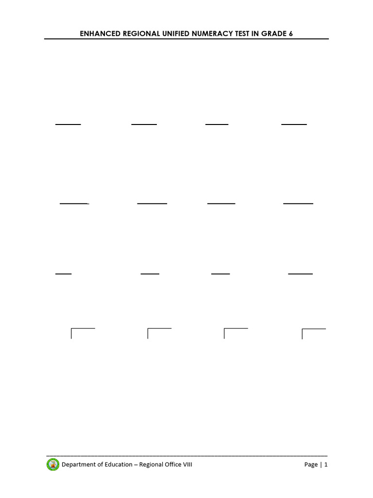 GRADE 6 Final ERUNT | PDF