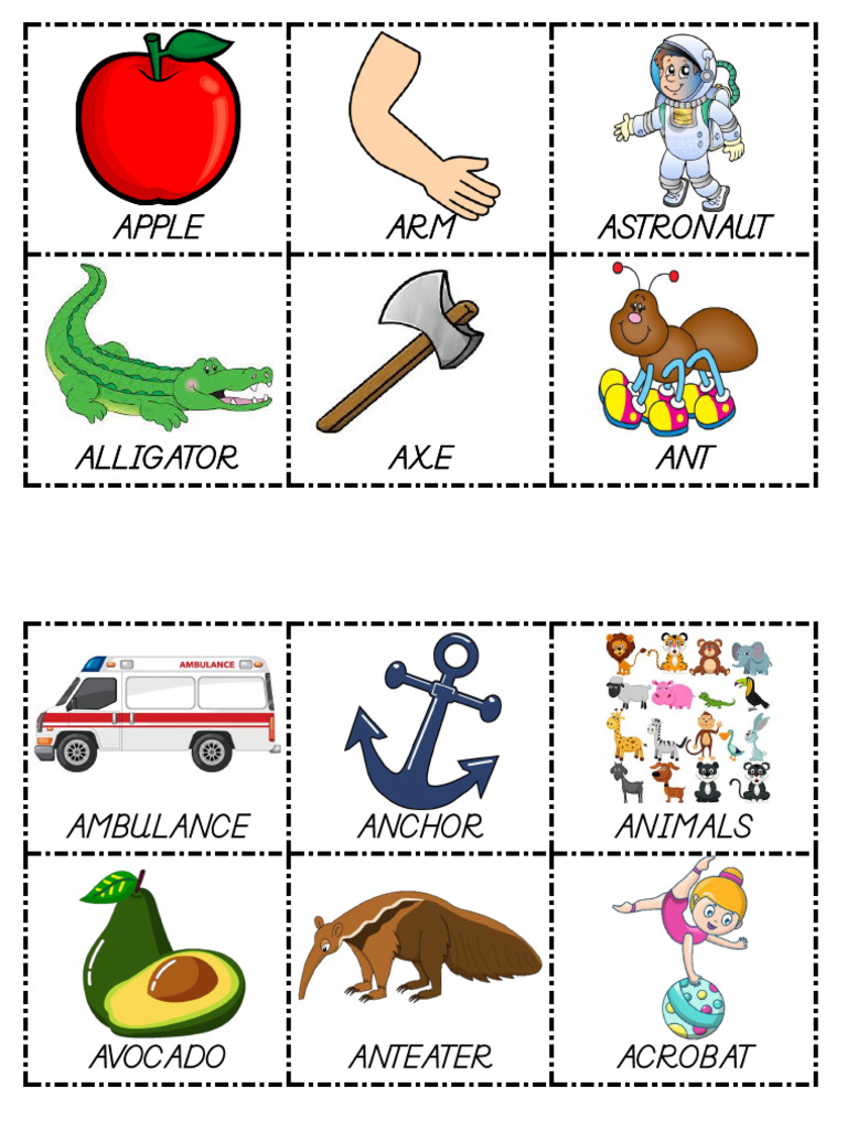 A Sound Flashcards | PDF