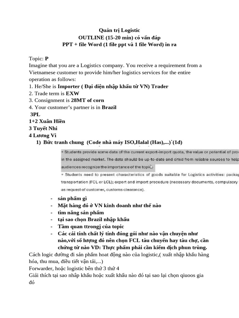 Quản trị Logistic | PDF