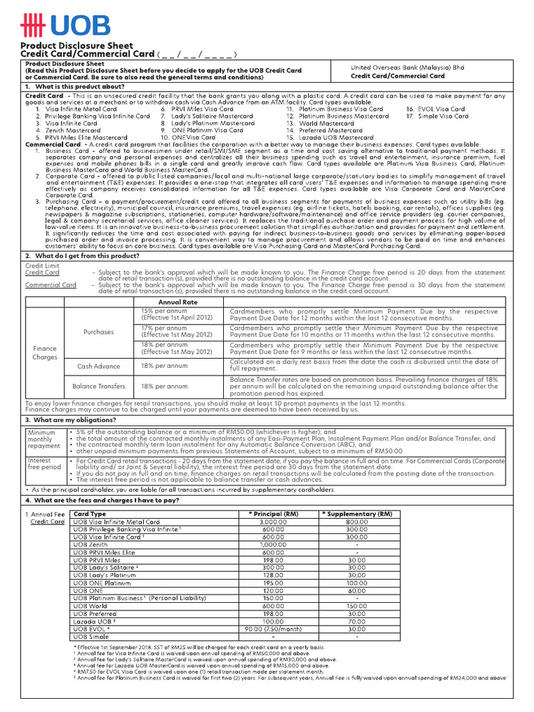 product-disclosure | PDF | Credit Card | Financial Services