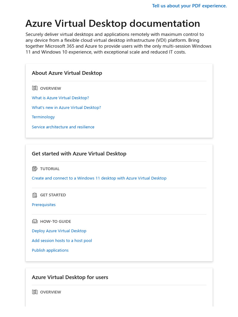 azure-virtual-desktop | PDF | Microsoft Azure | Remote Desktop Services