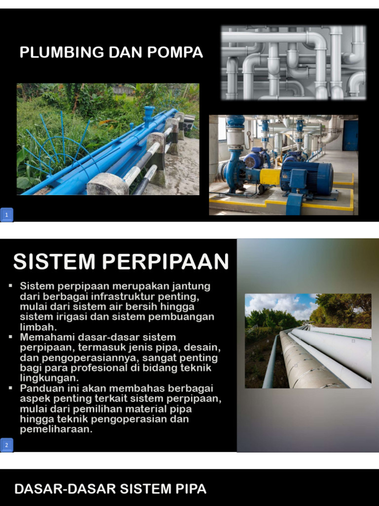 Panduan Lengkap Sistem Perpipaan dan Pompa | PDF