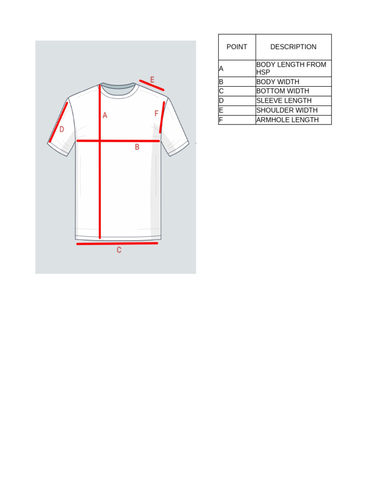 T Shirt Spec | PDF