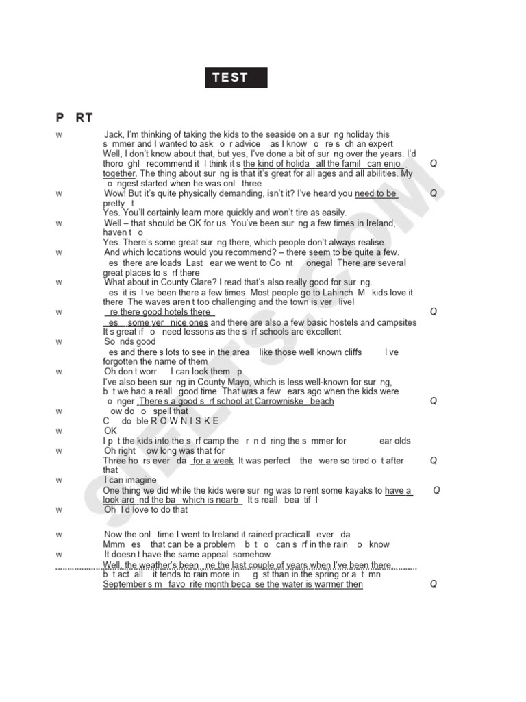 CAM 17_Listening_Test 3_Transcript | PDF