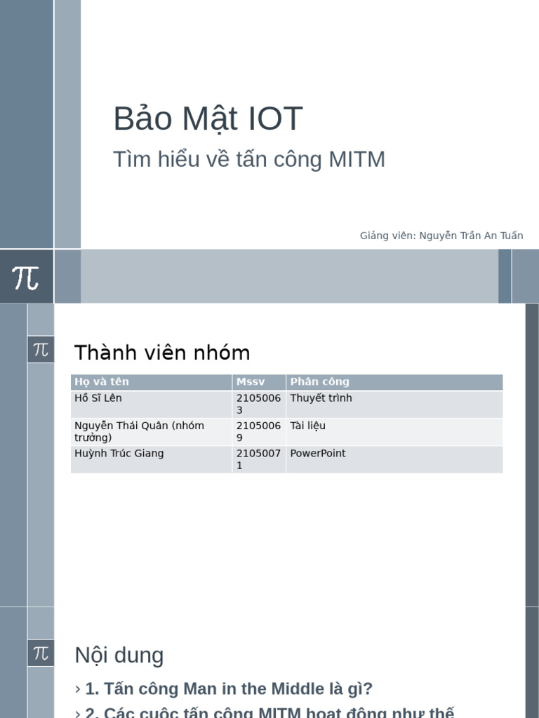 Tìm hiểu về Tấn công MITM | PDF