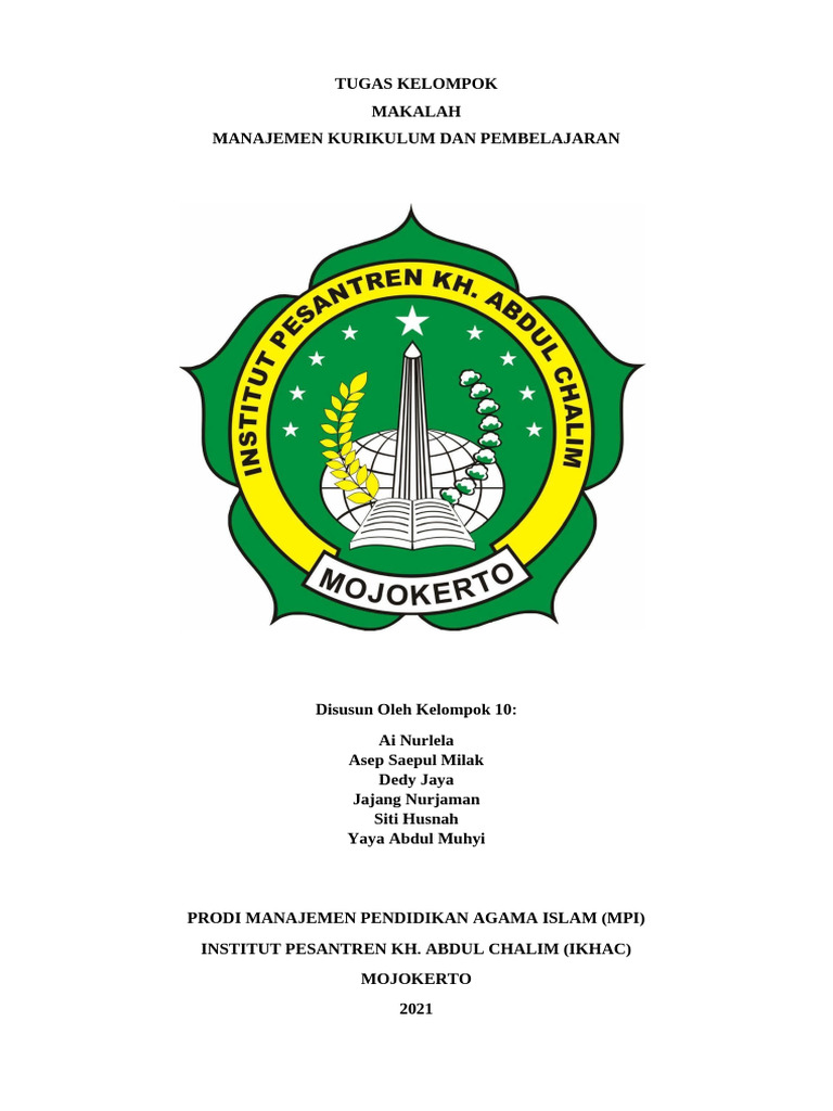 Tugas UTS Manajemen Kurikulum Pendidikan | PDF